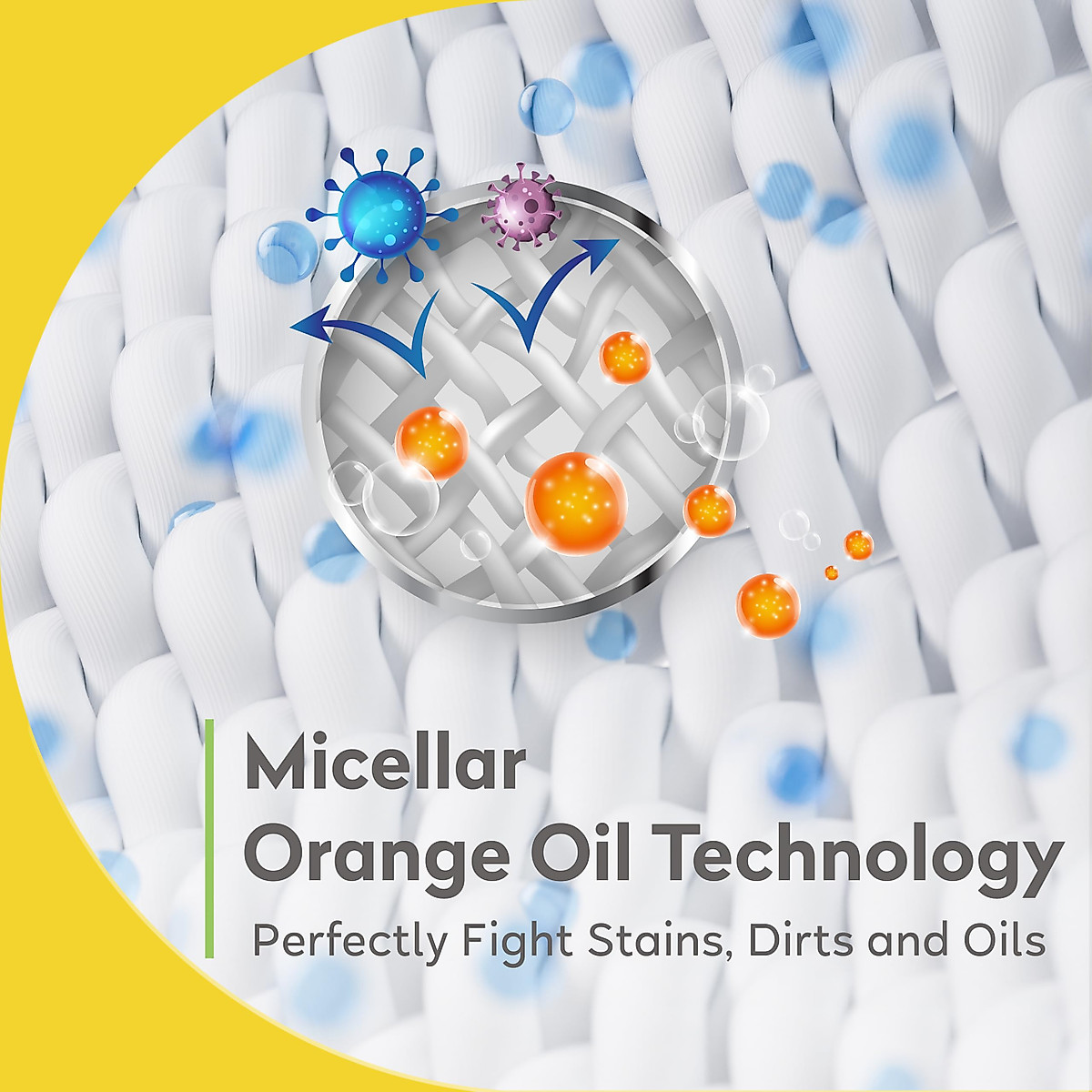 Orange House Liquid Laundry Detergent, Free and Clear, Natural Clean Laundry Detergent, Made of Orange Oil, Hypoallergenic Liquid Detergent No Harmful Chemical, 135.3 Fl Oz, HE & Standard Machine