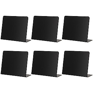 MAGICLULU 6pcs Desk Board Writing Pad Table Board Standing Blackboard Decor Home Decor Billboards for Menu Multifunctional Price Boards Desktop Label Holder Price List Price Tag PVC
