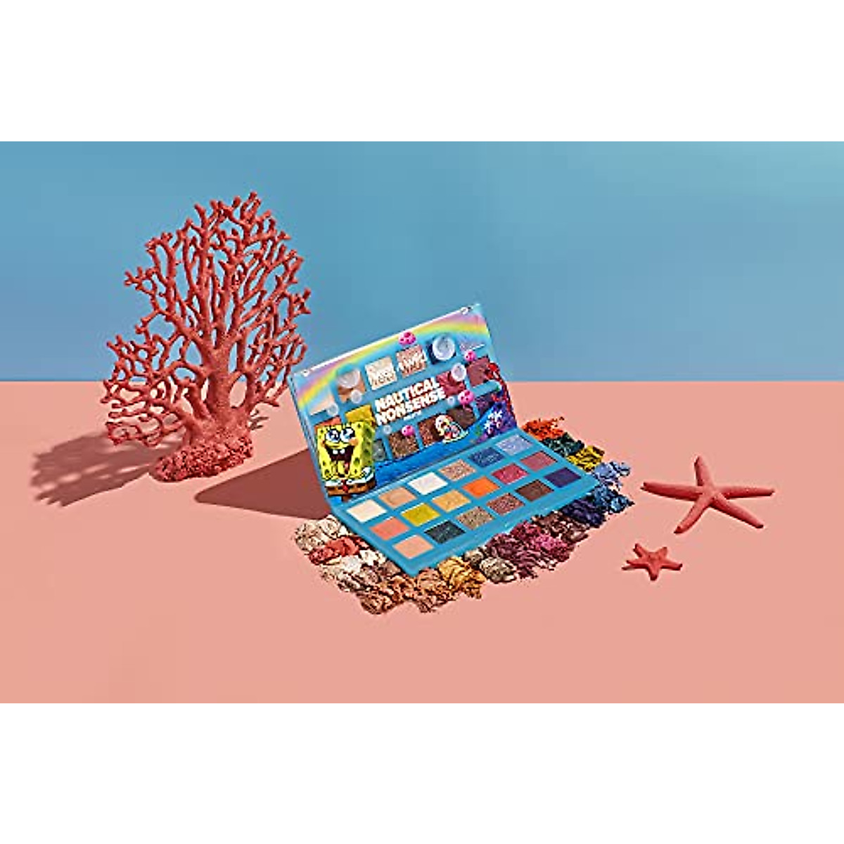 wet n wild Palette SpongeBob Squarepants Makeup Eyeshadow and Makeup Pigment Set 1114233, Nautical Nonsense, 0.82 Ounce