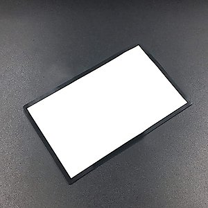 Replacement Glass Top Upper Screen Frame Lens Cover LCD Screen Protector With Adhesive For New 3DS XL LL 2015 Console Grey