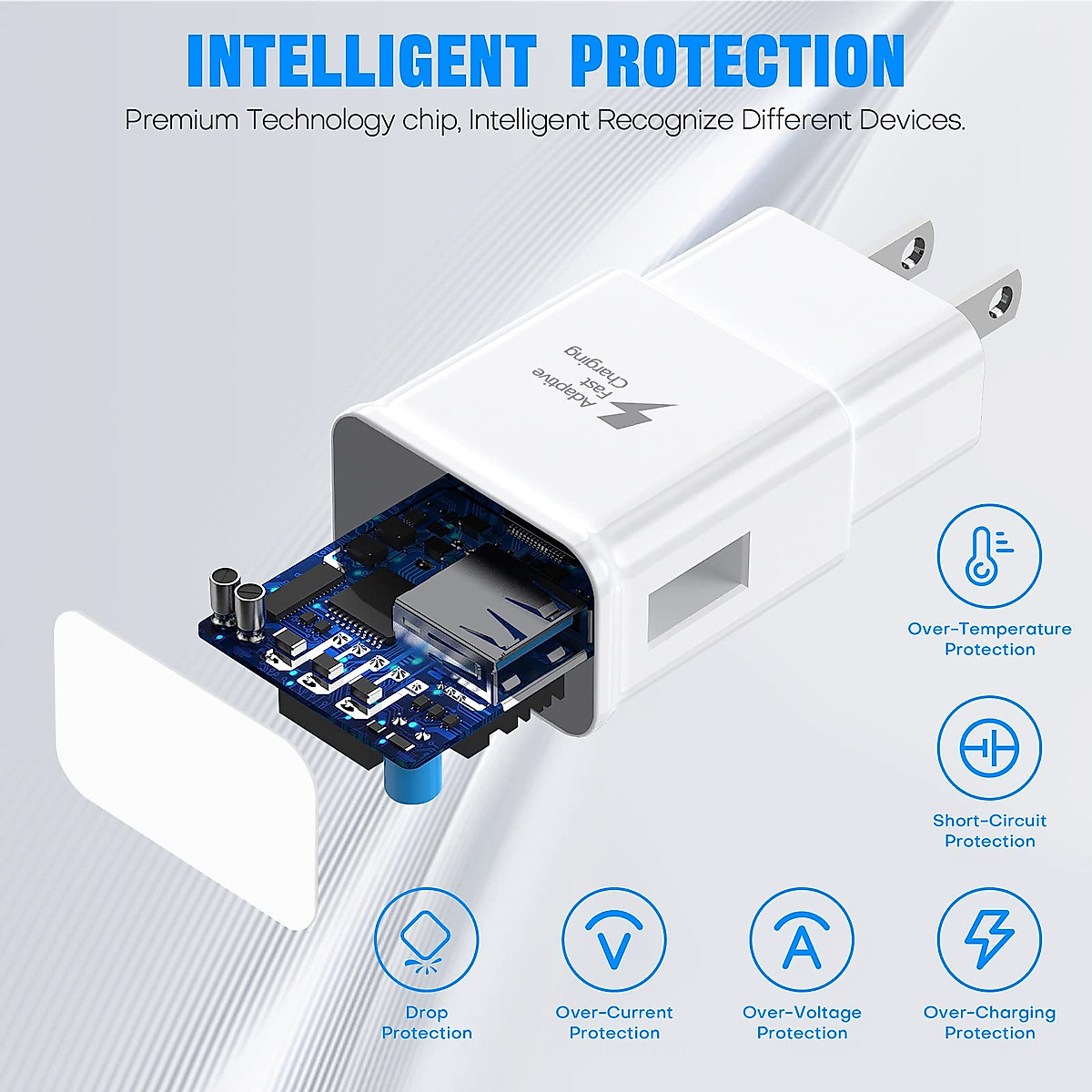 Samsung Charger Fast Charging USB Type C Cable 6ft for Android Samsung Galaxy S10/S10e/S10Plus/S9/S9Plus/S8/S8Plus/A51/A52/A53/Note20/Note10/Note9/Note8/S20/S20+/S21/S21+/S22Ultra/S23/S23Ultra/S23+