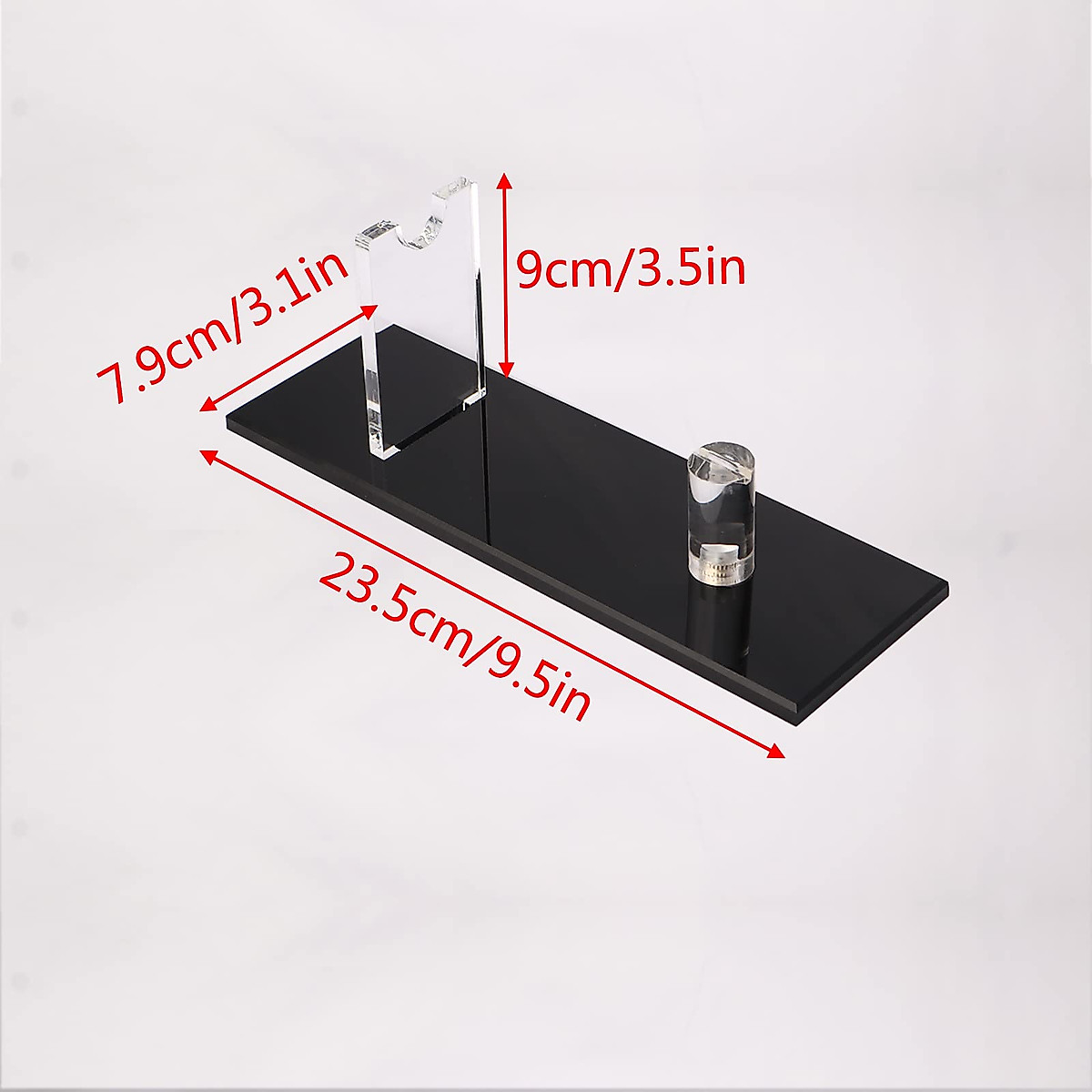 knife stand,single knife holder, acrylic knife display stand, collectible knife display stand, knife collection display stand, for single knife hut home decoration (Black 1 pack)