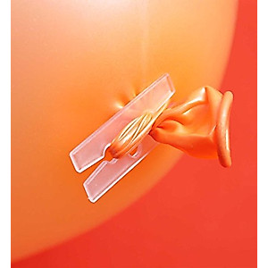 yueton Pack of 100 Balloon Clip Ties H Shape Easy Sealing Balloons for Wedding Party Christmas Birthday Decoration