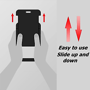 Badge Reels Retractable with Carabiner Reel Clip, Worker Badge Holder Belt Ferrule, Identity ID Badge Holder Case, Nurse Doctor Office School Teacher Name Credit Card Pocket (H-Marble Pretty)