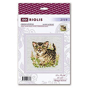 RIOLIS Counted Cross Stitch kit 2119 Bengal Kitten