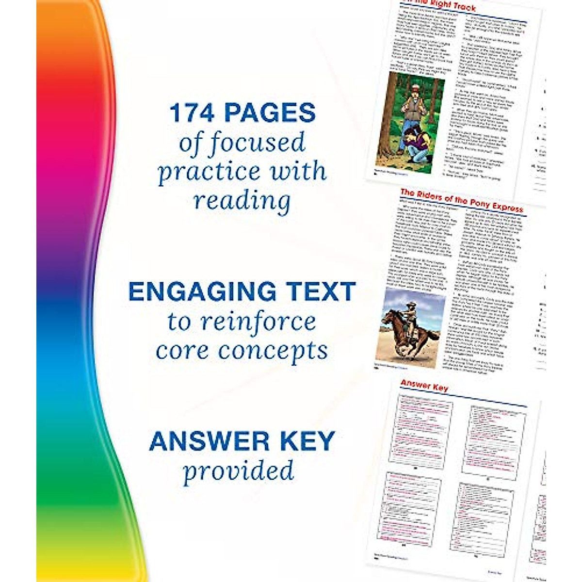 Spectrum Reading Comprehension Grade 4 Workbooks, Spectrum Grade 4 Nonfiction and Fiction Reading Comprehension, Summarizing Stories and Identifying Themes, and Critical Thinking Skills