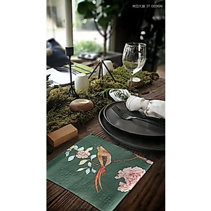 ALINK Vintage Paper Napkins, Bird Design DecoupageLuncheon Tea Party Napkins, 20 Count 2-Ply, 13 x 13 Inch