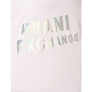 A|X ARMANI EXCHANGE Women's Crew Neck Password Print REG FIT Shirt, Illusion, X-Small