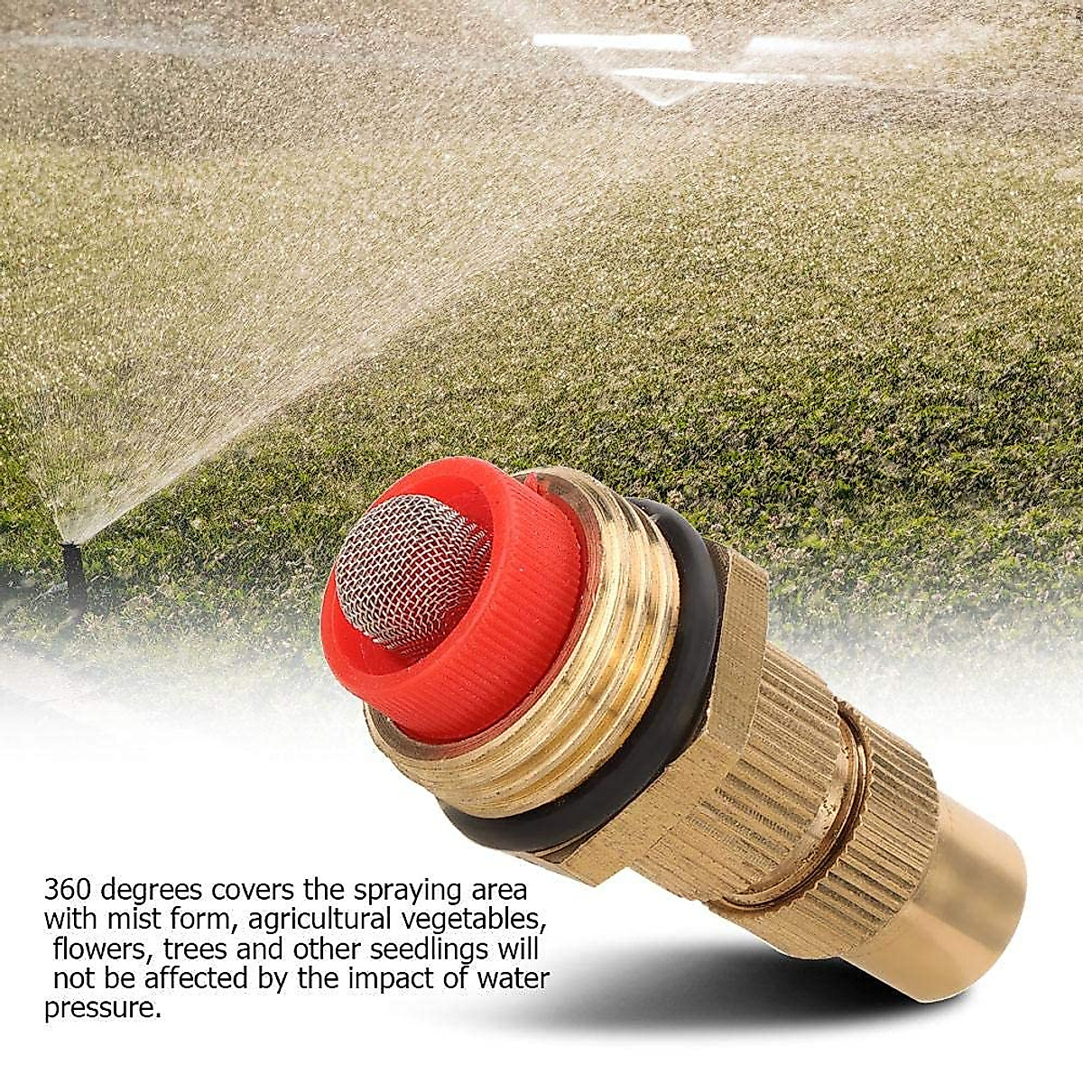 Garden Irrigation Sprinkler Misting Spray Nozzle Adjustable Watering Spray head G1/2'' Male Thread