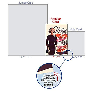 NobleWorks - 1 Funny All Occasion Card for Women - Blank Humor Notecard with Envelope - Taking Names C6679OCB