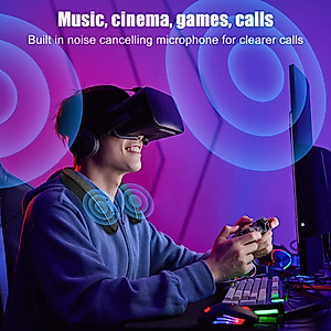 Gugxiom Neckband Bluetooth Speaker, Neck Speaker, Portable Portable Speaker, Built in 3W x 2 Speaker System, with Noise Canceling Mic, BT5.3, for Home Sports Im