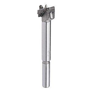 uxcell Forstner Drill Bits 16mm, Tungsten Carbide Wood Hole Saw Auger Opener Woodworking Hinge Hole Drilling Boring Bit Cutter Gray with Case
