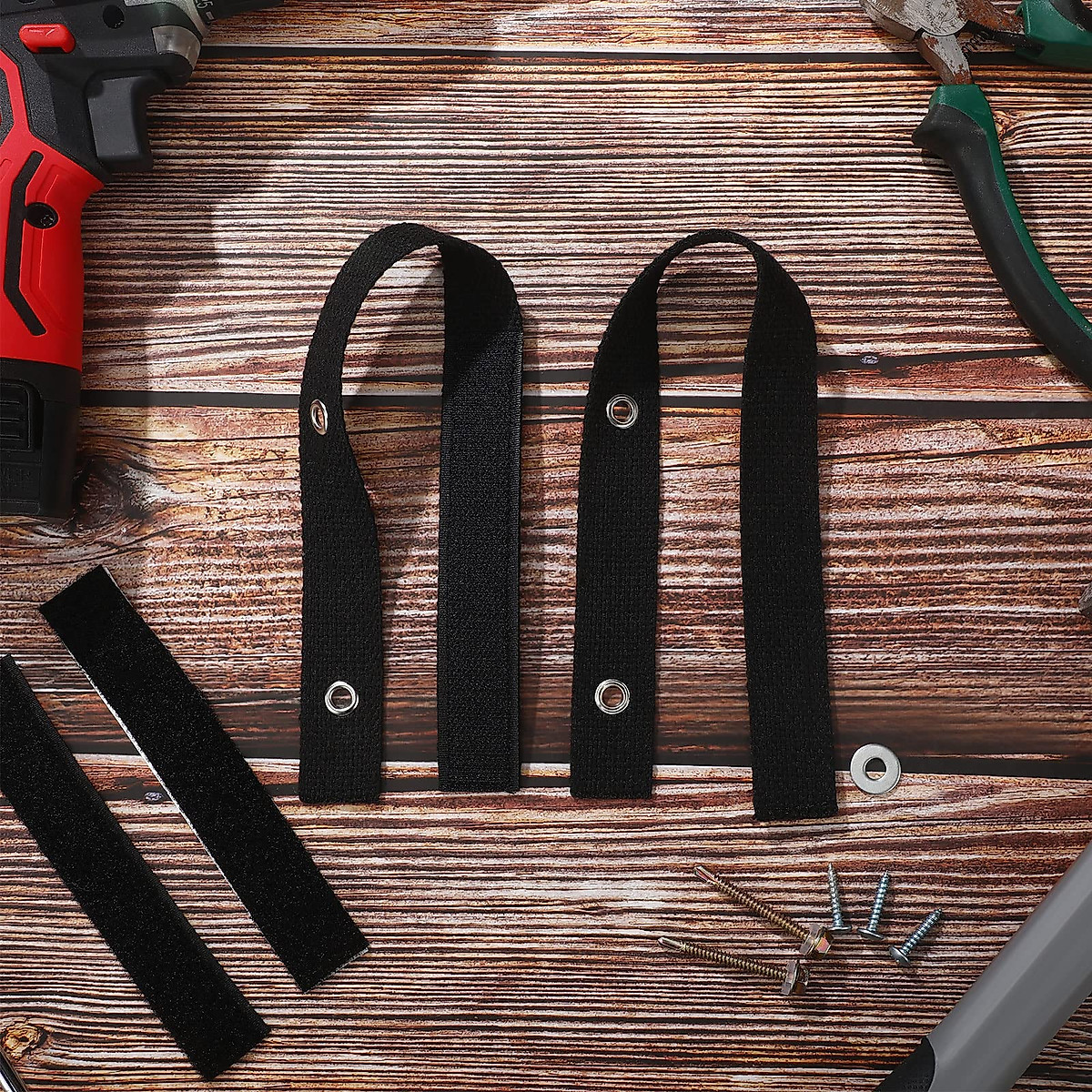 Oudain 6 Sets Anti Tip Furniture Straps Furniture Anchors Furniture Wall Anchor Straps for Pet Proofing 500 Pound Nylon Strap Furniture Anchor for Home Dresser, Shelves, Bookcase, TV