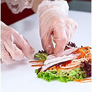 Chef's Star Disposable Powder Free Latex Gloves, Small, White