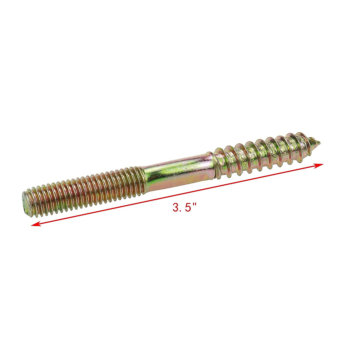 Dowel Screw Mcredy Double End Threaded Machine Self Tapping Wood Screw Bolt Stud M8 Hanger Bolt (M8x80mm) Pack of 10