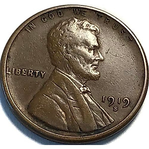 1919 S Lincoln Wheat Cent Penny Seller Extremely Fine