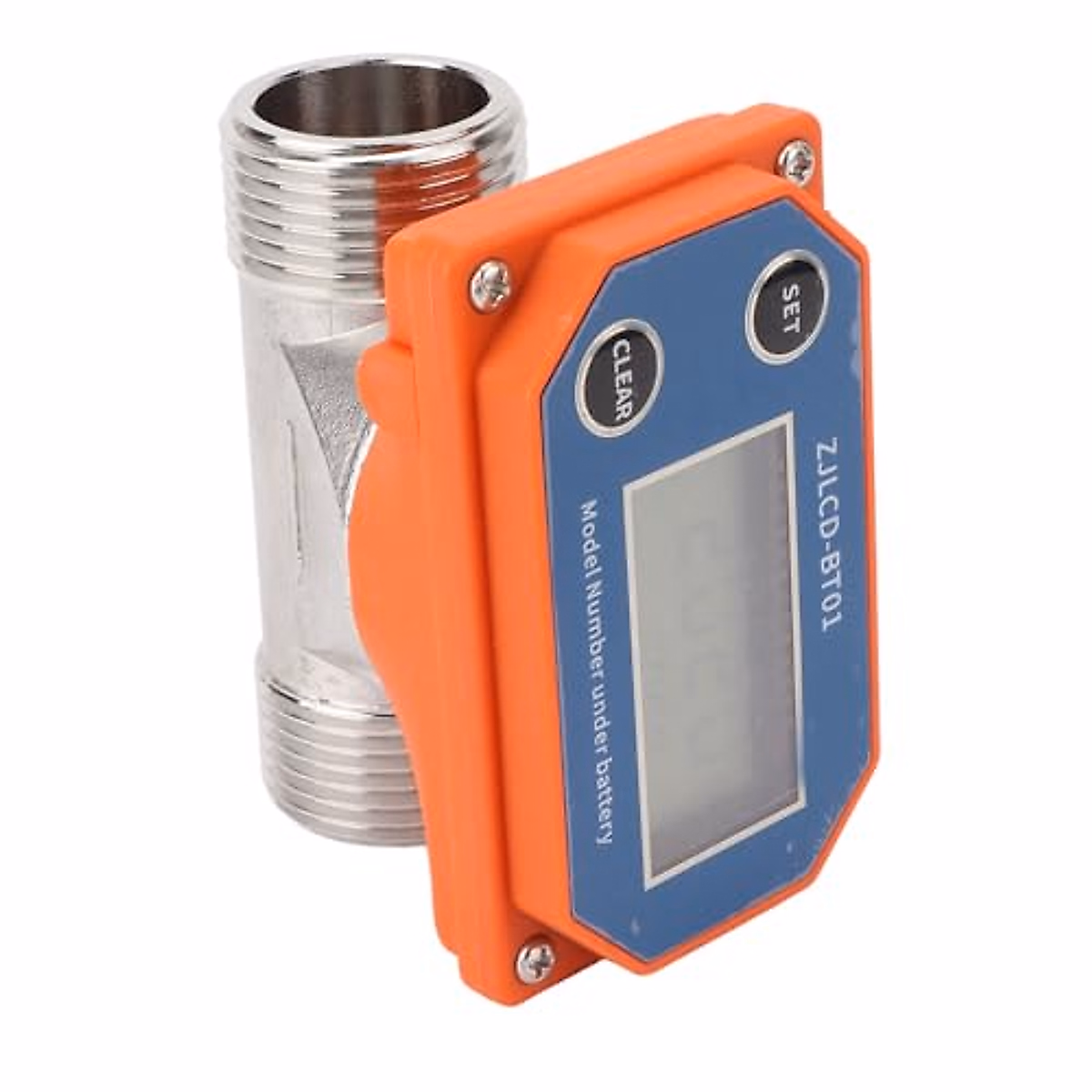 Electronic Digital Water Flowmeter,Nylon Turbine Water Flowmeter for Farmland Irrigation, Water Plant, Fish Pond, Swimming Pool