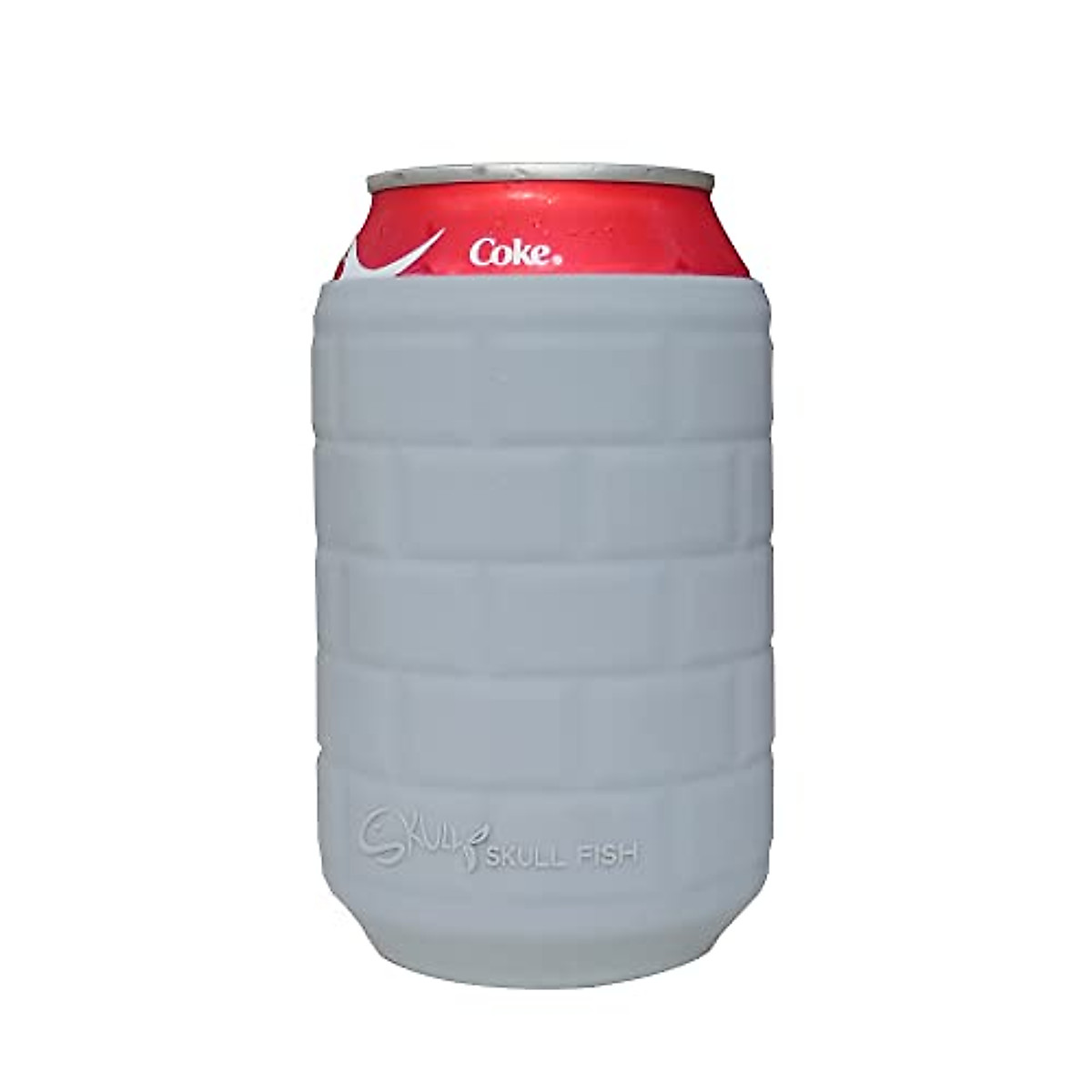 Soft Silicone Sleeves Insulators for Standard Soda/Beverage/Beer Can, 12OZ Standard Can Cold Insulating Covers, Soda Sleeves Coolers Holder, Non-slip Beverage Can Coolier Sleeves (Gray)