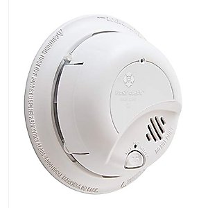 FIRST ALERT BRK SC9120B Hardwired Smoke and Carbon Monoxide Detector with Battery Backup and FIRST ALERT BRK9120b6CP Smoke Detector Alarm | Hardwired with Backup Battery