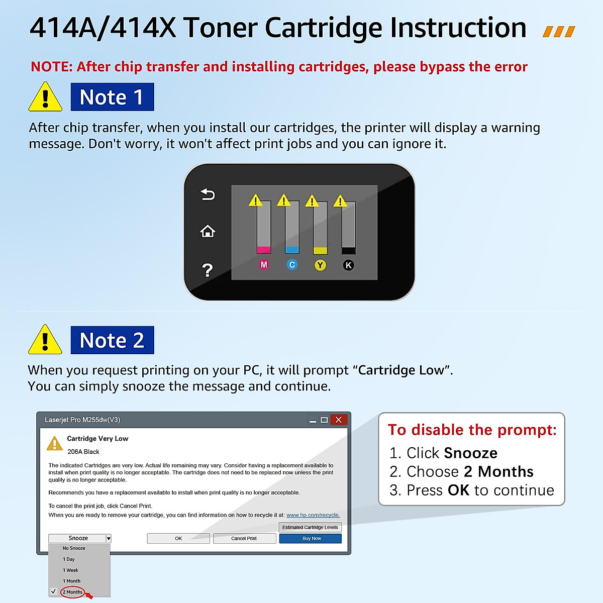 HaloFox Compatible 414A Toner Cartridge 4 Pack Replacement for HP 414A W2020A 414X W2020X W2021A W2022A W2023A for Color Laserjet MFP M454dw M454dn M479fdw M479fdn Printer (Black Cyan Yellow Magenta)
