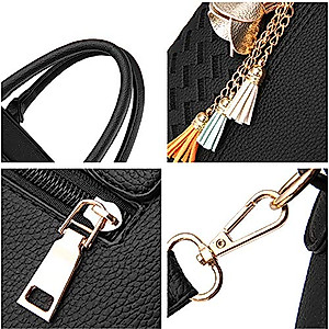 Women Purses Satchel Handbags Ladies Designer Top Handle Tote Bag PU Leather Bag Pink