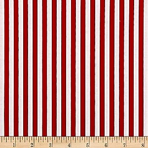 Stripe 1/4 Inch Color Red, Fabric by the Yard