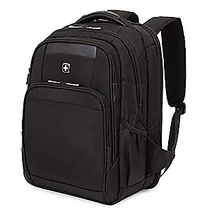 SwissGear 6392 ScanSmart Ultra Premium Large Padded Laptop TSA Friendly Backpack - Black on Black
