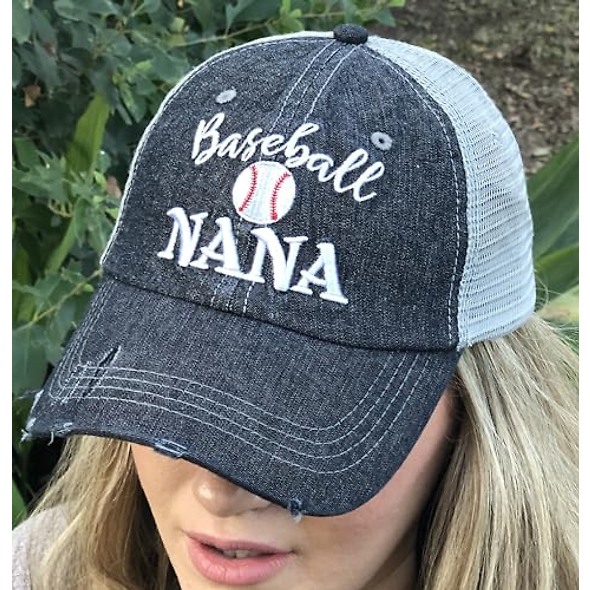 Cocomo Soul Womens Baseball Nana Hat | Baseball Nana Cap | Baseball Nana | Nana Hat 214 Dark Grey