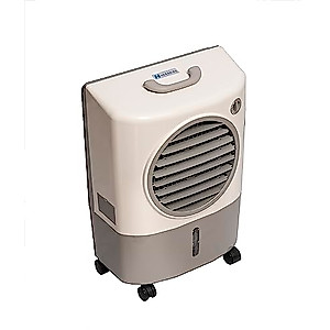 Hessaire MC18M Portable Evaporative Cooling Fan, Indoor/Outdoor Low Humidity Environments, 1300 CFM, 500 sq. ft., 2-Speed Fan, 53.4 dB, White
