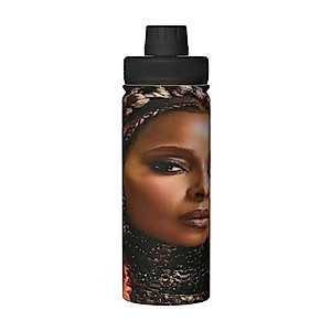 HIKTIEK Mary J Musics Blige Stainless Steel Insulated Tumbler Sports Water Bottle Hot and Cold Travel Cup 18oz