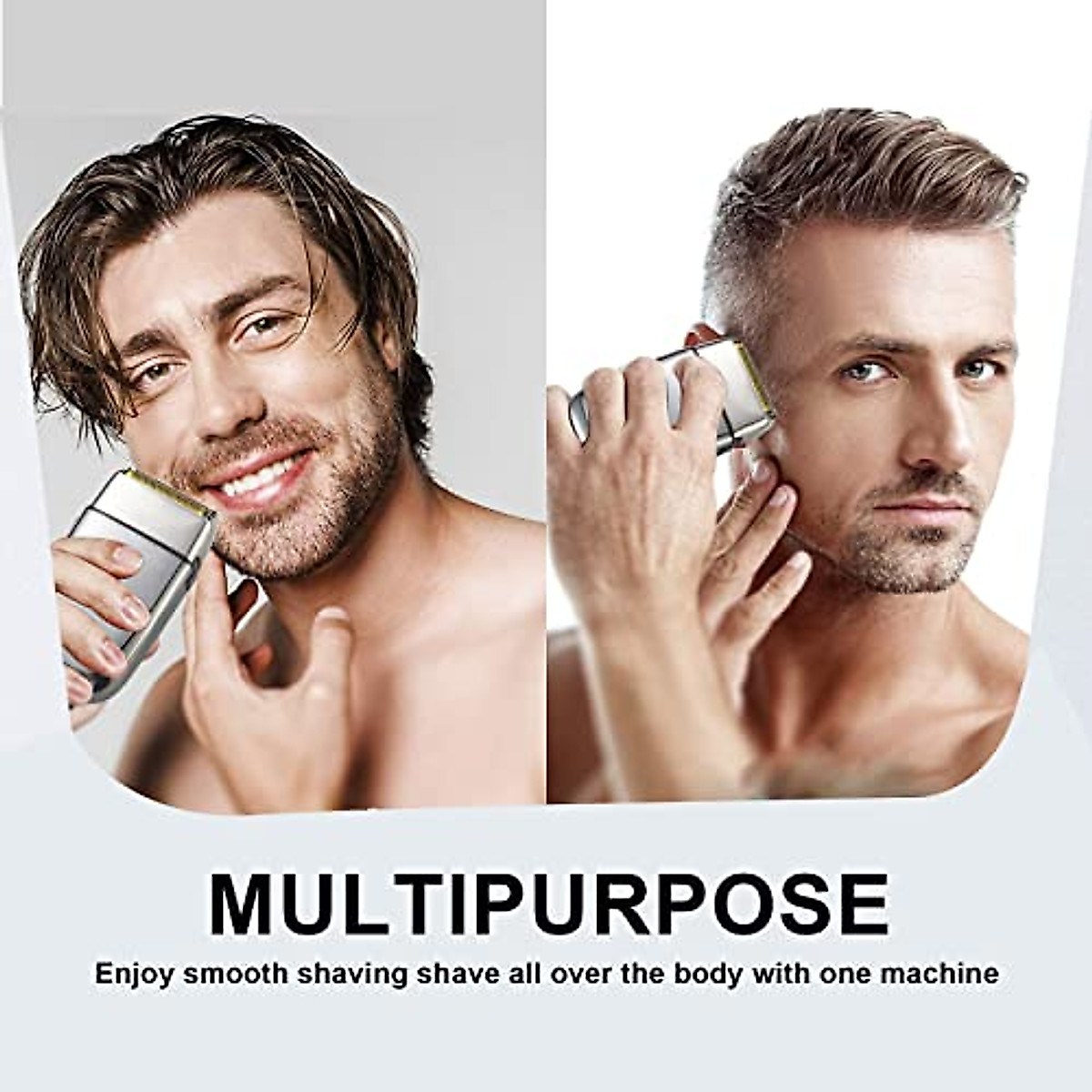 Electric Razor for Men Beard Trimmer Foil Shaver with Gold Foils