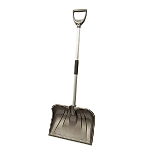 Rugg Manufacturing 26PLW Path Master Ultra Snow Shovel with Riveted Steel Wear Strip and Large D-Grip Aluminum Handle, 18"