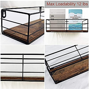 CRUGLA Floating Shelves Wall Mounted Set of 6 Packs