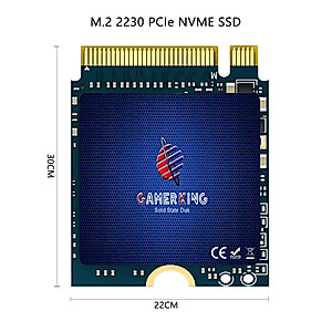 GAMERKING 256GB M.2 2230 SSD NVMe PCIe Gen 3.0X4 Internal Solid State Drive Compatible with Steam Deck/Microsoft Surface pro 8/pro 7+/pro X/laptop3/laptop4(M.2 2230 PCIe 256GB)