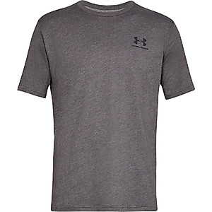Under Armour Men's Sportstyle Left Chest Short-Sleeve T-Shirt , Charcoal Medium Heat (019)/Black , X-Large