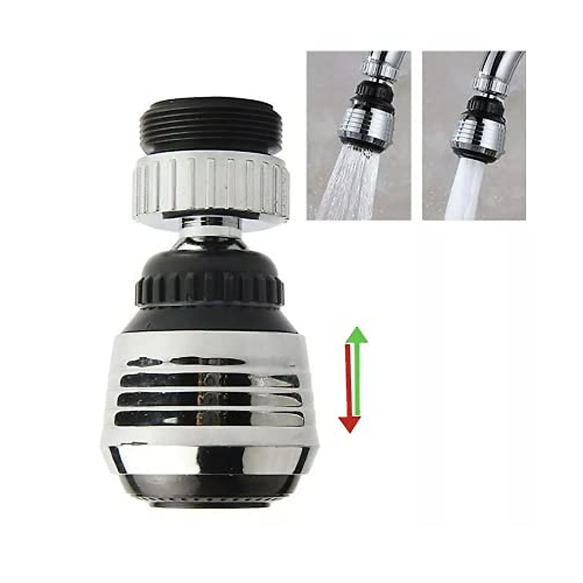 360 Degree Rotating Faucet Movable Kitchen Tap Head Water Saving Nozzle Sprayer 2 Position