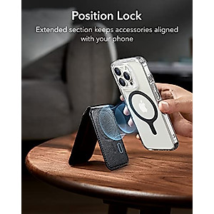 ESR Universal MagSafe Ring 360 (HaloLock), MagSafe Sticker, MagSafe Magnet, Magnetic Conversion Kit for iPhone 14/13/12/11/X Series, Galaxy S22/S21/20 and More, 2 Pack, MagSafe Accessories, Black