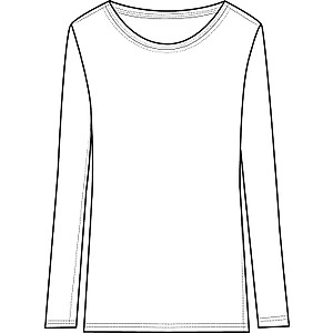 Natural Uniforms Women's Under Scrub Tee Crew Neck Long Sleeve T-Shirt-3-Pack (Medium, 3 Pack Black)