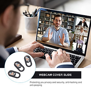 SOLUSTRE 3pcs camera cover webcam privacy covers computers laptops stickers for phones computer laptop stickers for computers smart camera phone camera Webcam Cover slider intelligent abs