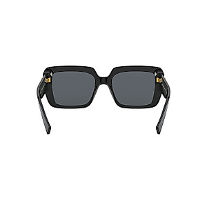 Versace Woman Sunglasses Black Frame, Dark Grey Lenses, 54MM