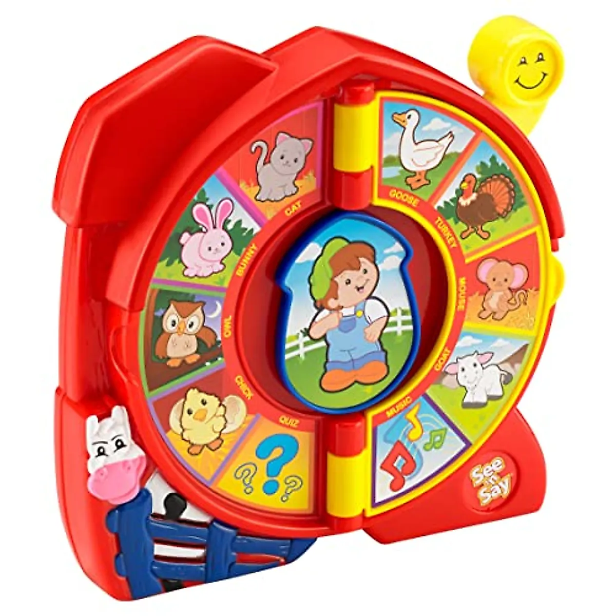 Fisher-Price Little People Toddler Learning Toy, See 'n Say The Farmer Says, Interactive-Game with Music Sounds and Phrases Ages 18+ Months