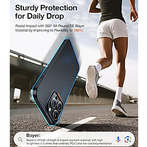 TORRAS Magnetic Slim-Fit for iPhone 14 Pro Max Phone Case, Ultra-Thin Case Compatible with MagSafe, Matte Hard PC Cover Protective Anti-Fingerprint Anti-Scratch 2022, Black