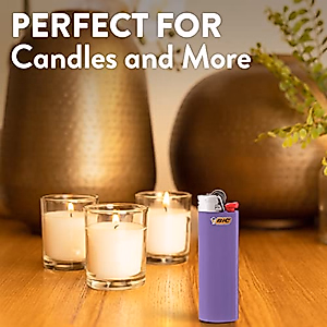 BIC Pocket Lighter, Special Edition Good Vibes Collection, Assorted Unique Lighter Designs, 8 Count Pack of Lighters