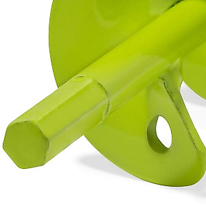 XtremepowerUS 2” x 9" inch Plant Flower Bulb Auger Drill Bit Garden Flower Auger Earth Dirt Hole Digger Bedding Plant Auger for 3/8” Hex Drive Drill