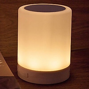 ZHOPPY Night Light Bluetooth Speaker for Teenage Girls/Boys, Touch Control Bedside Lamp Portable Table Lamp Color LED Speaker Light