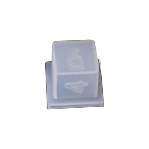 Wuliuen 7 Shapes Dice Fillet Square Triangle Dice Mold Dice Digital Game Silicone Mould White Transparent