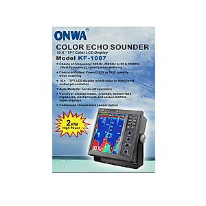 ONWA KF-1067MK2/1KW/50: 10.4" Color Fish Finder 1kW (50 KHz only)