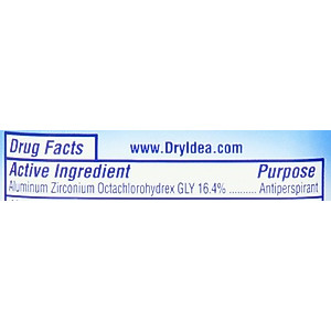 Dry Idea Advanced - Clear Gel Anti-Perspirant & Deodorant, Powder Fresh, 3-Ounce Tube (Pack of 6)