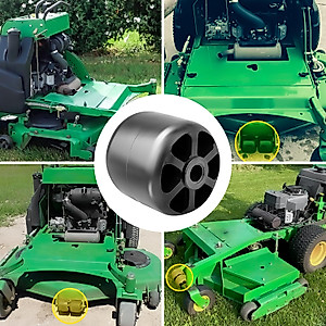 HASMX 2 Pack M115245 Lawn Mower Anti Scalp Deck Wheel for Oregon John Deere Fits 48", 54" and 60" mowers and tractors