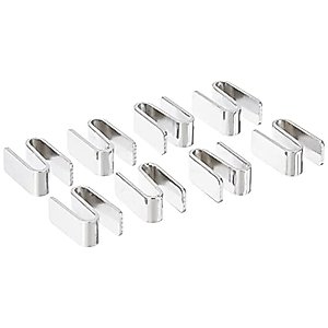 Akro-Mils AKRO-MILS AWSHOOK8PK -Connecting S Hook for Chrome Wire Shelf System - Pack of 8(Pack of 8)